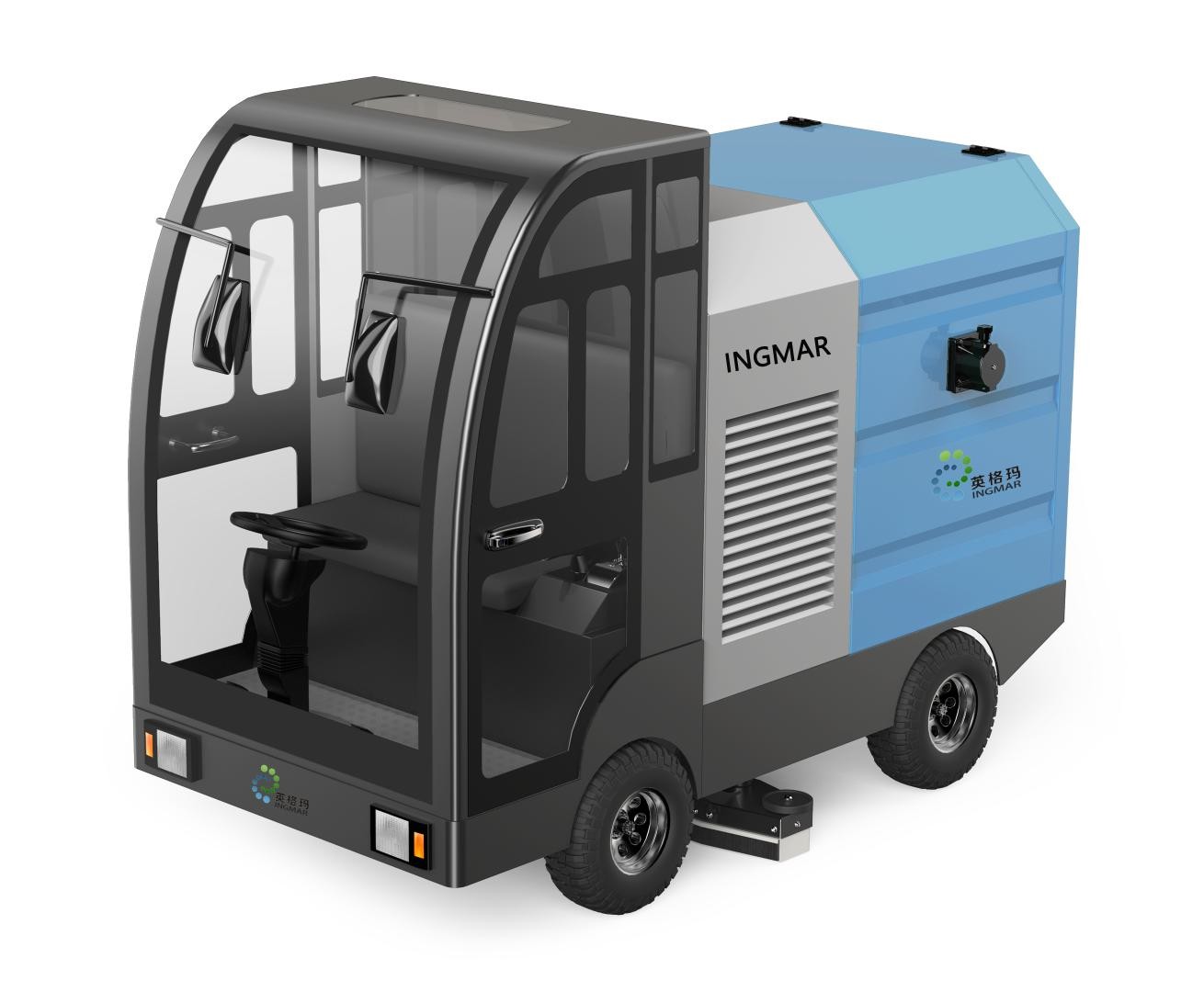 Fully Auto Ride On Vacuum Cleaners Industrial , 4 Wheel Rideable Vacuum ...